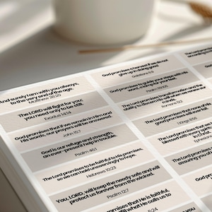 Printable Scripture Cards Gods Promises Bible Verse Encouraging Daily ...