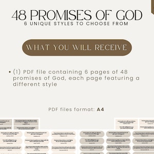 Printable Scripture Cards Gods Promises Bible Verse Encouraging Daily ...