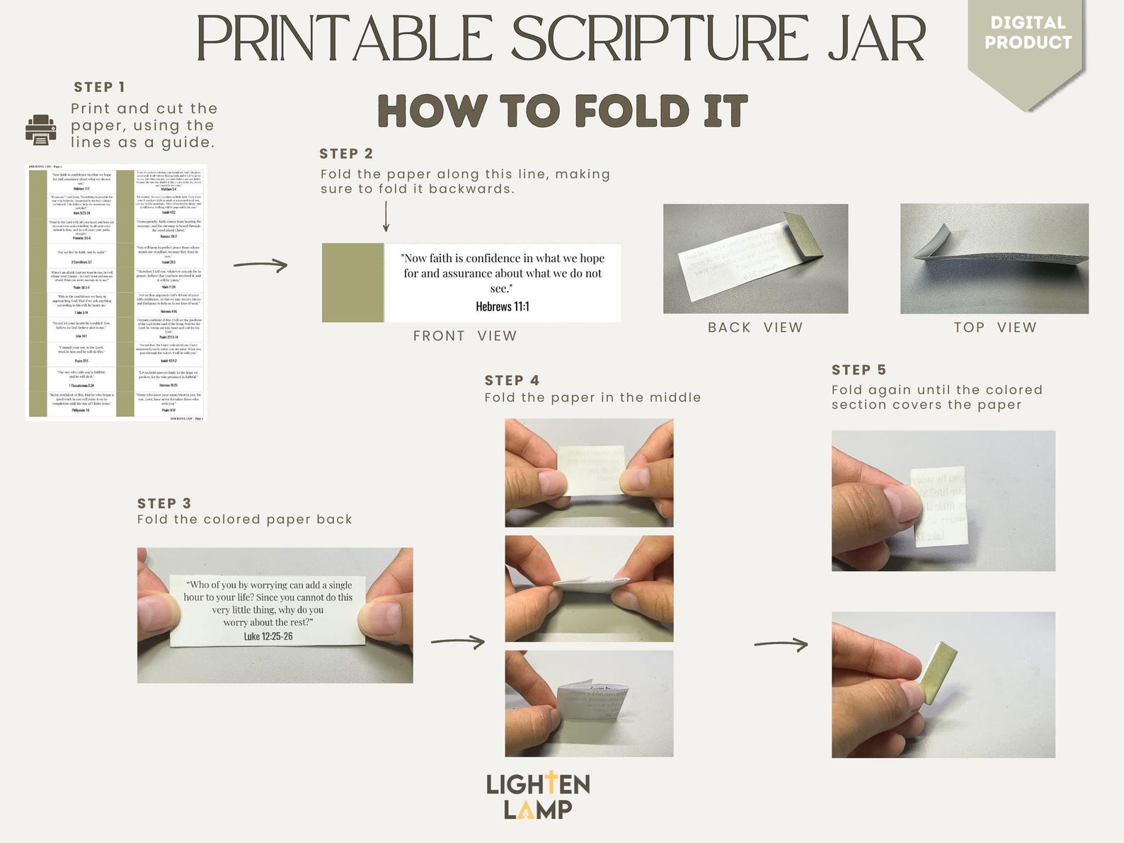DIY Jar Bible Verse Printable Scriptures Jar for Emotions Christian Jar ...