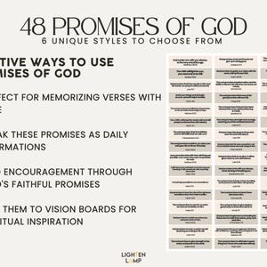 Printable Scripture Cards Gods Promises Bible Verse Encouraging Daily ...