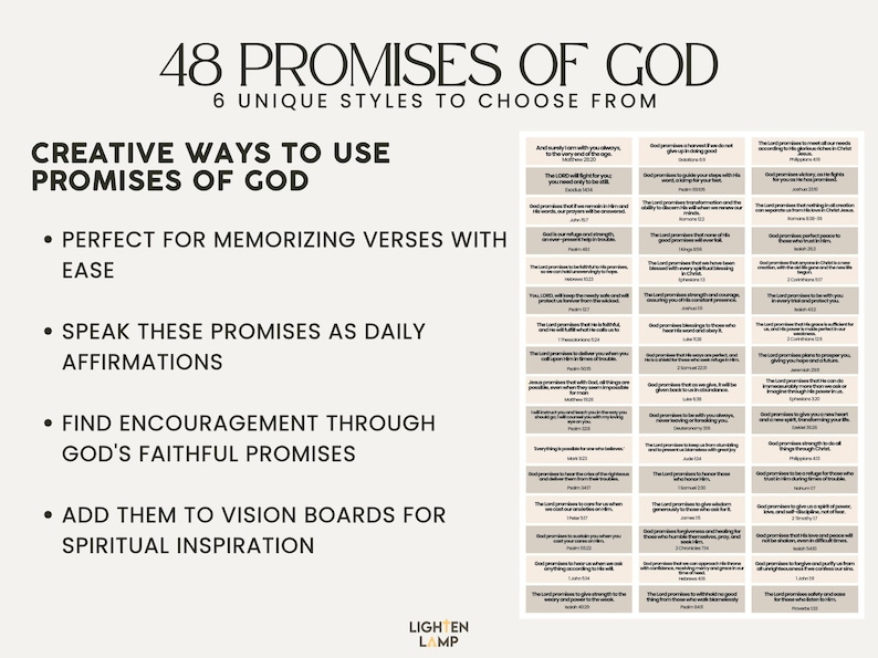 Printable Scripture Cards Gods Promises Bible Verse Encouraging Daily ...
