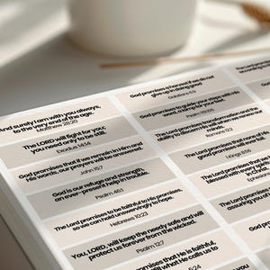 Gods Promises Bundle Printable Scripture Cards Bible Verse Encouraging ...