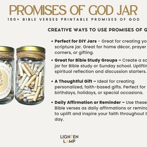 DIY Jar Bible Verse Printable Scriptures Jar Promises of God Jar ...