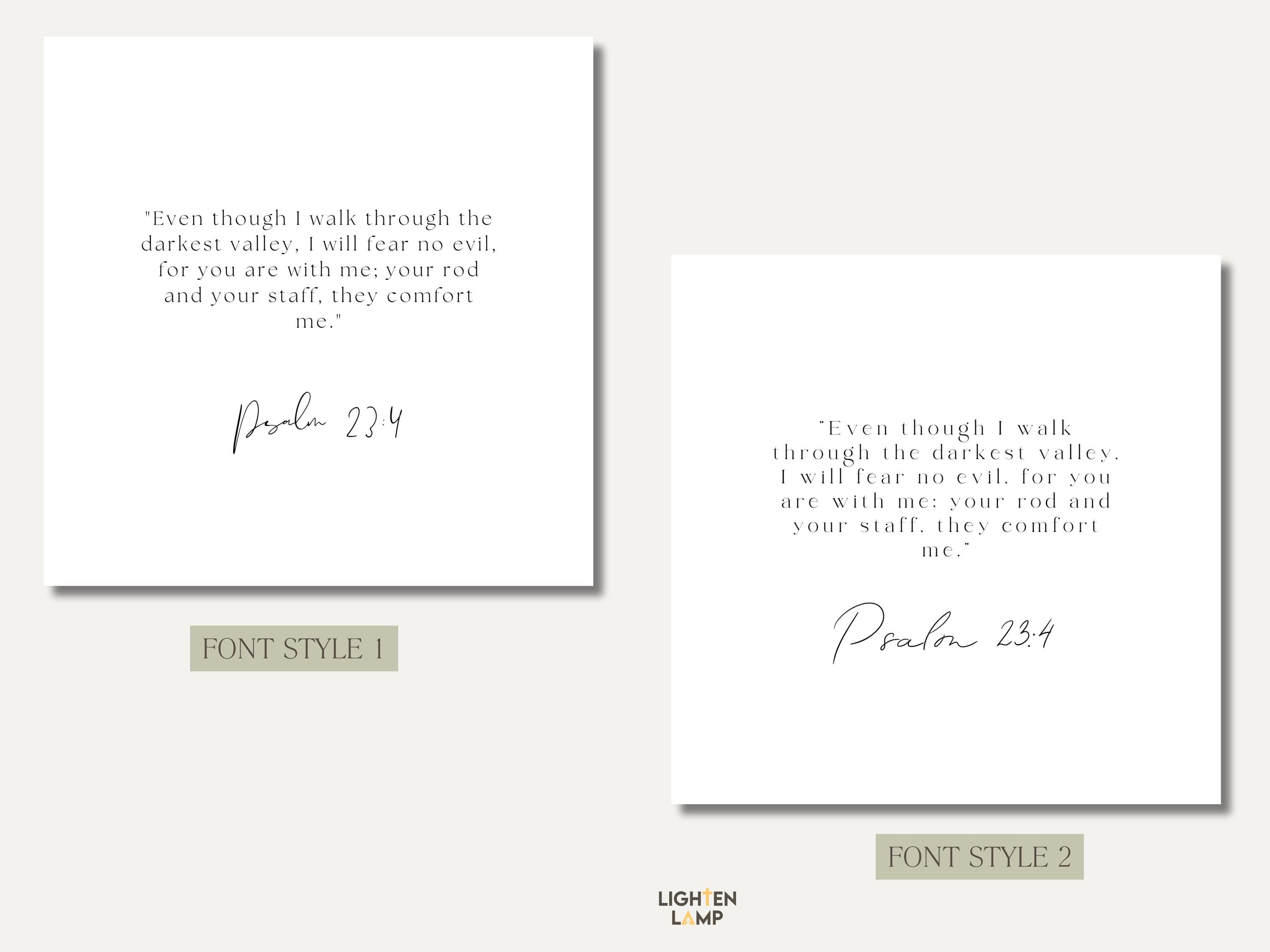 Minimalist Scripture Cards Printable Bible Verse Affirmation Card ...