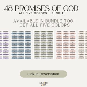 Printable Scripture Cards Gods Promises Bible Verse Encouraging Daily ...