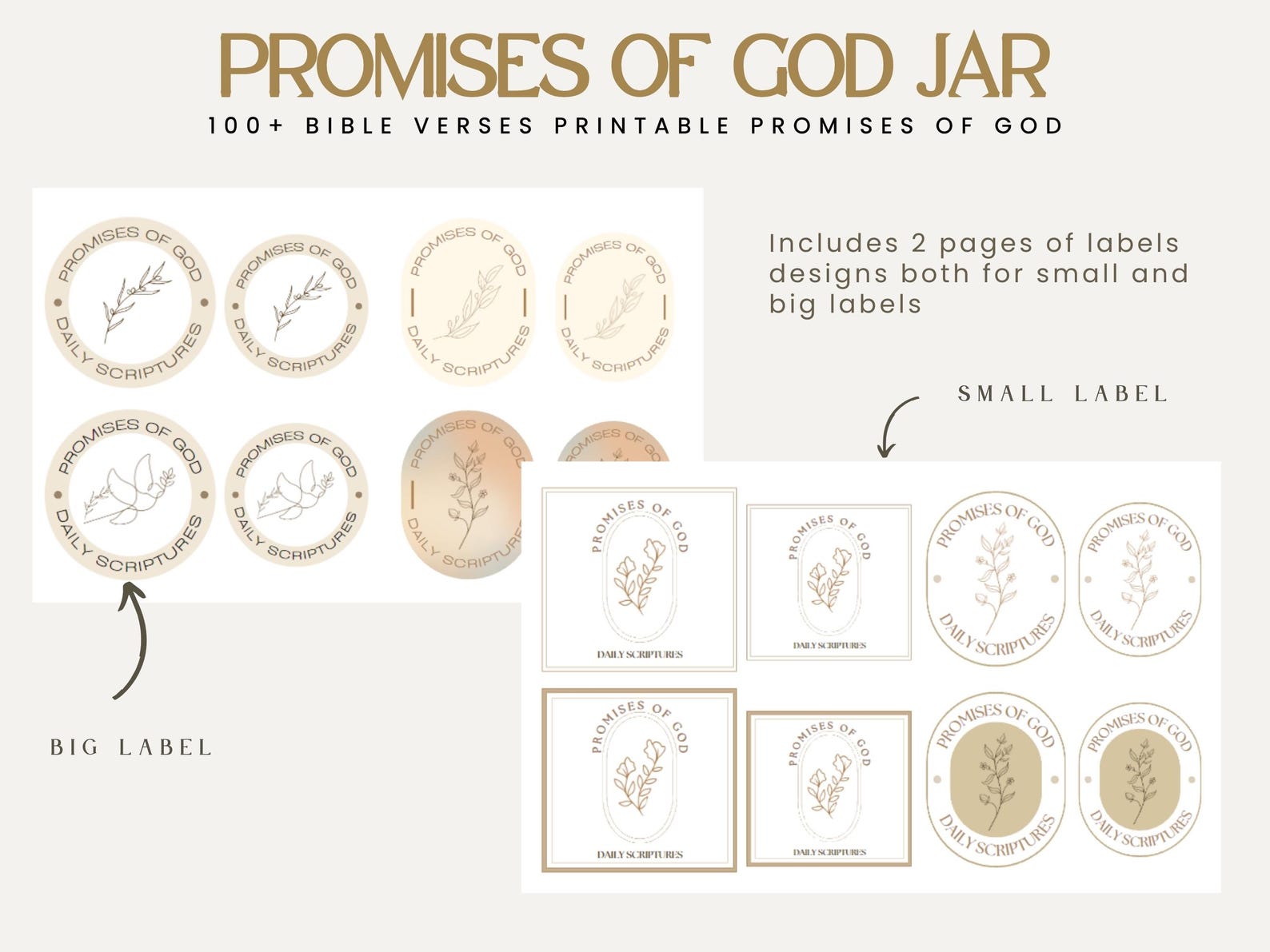 DIY Jar Bible Verse Printable Scriptures Jar Promises of God Jar ...