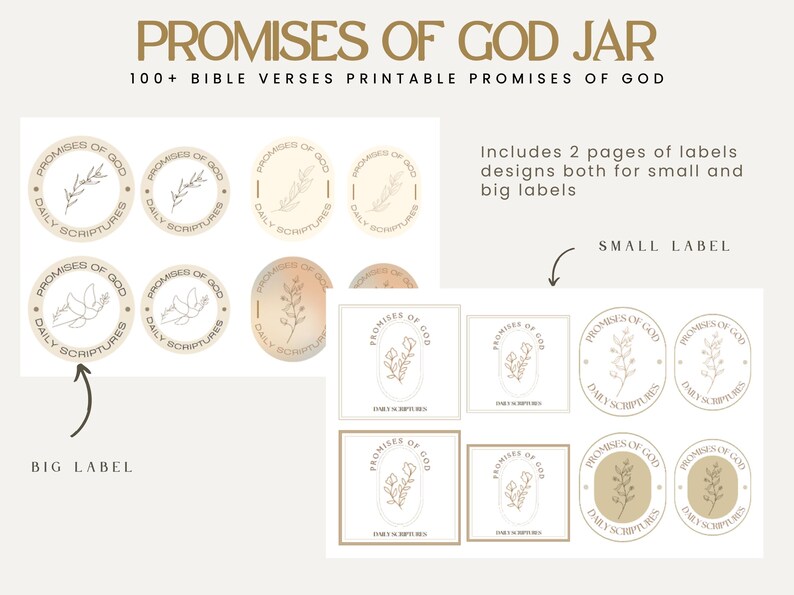 DIY Jar Bible Verse Printable Scriptures Jar Promises of God Jar ...