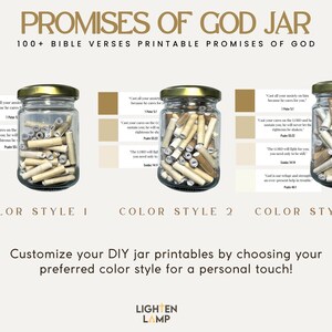 DIY Jar Bible Verse Printable Scriptures Jar Promises of God Jar ...