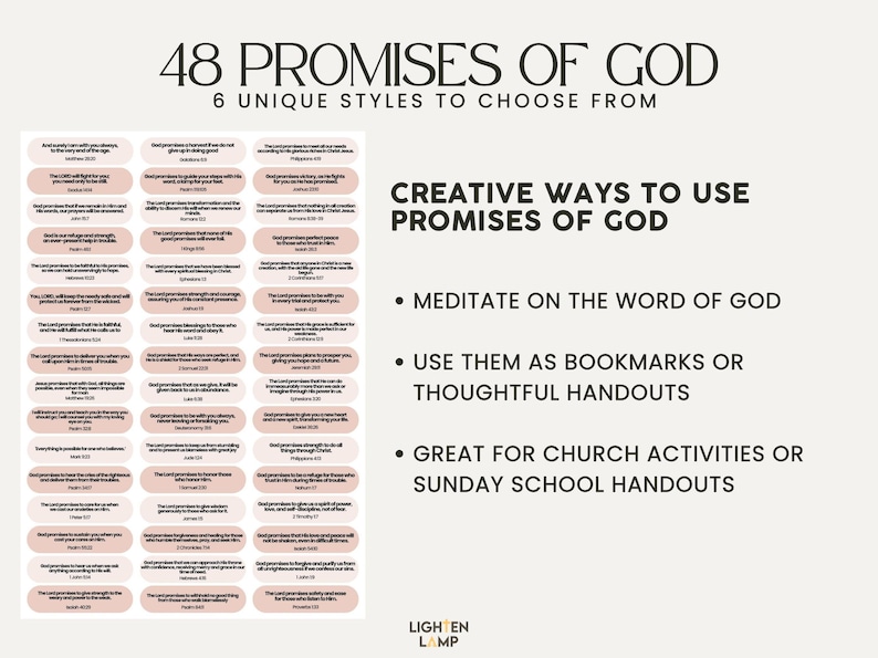 Printable Scripture Cards Gods Promises Bible Verse Encouraging Daily Affirmation Bible Verses ...