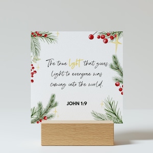 Christmas Scripture Card Printable Christian Bible Verses Tag for ...