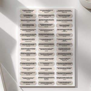 Printable Scripture Cards Gods Promises Bible Verse Encouraging Daily ...