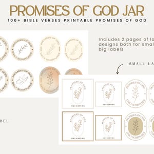DIY Jar Bible Verse Printable Scriptures Jar Promises of God Jar ...