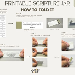 DIY Scriptures Jar Color Coded Bible Verses for Emotions Christian ...