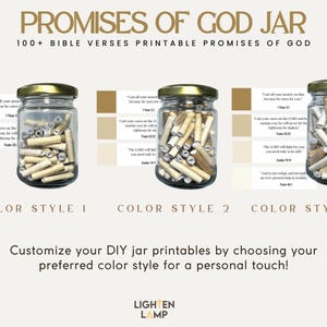 DIY Jar Bible Verse Printable Scriptures Jar Promises of God Jar ...