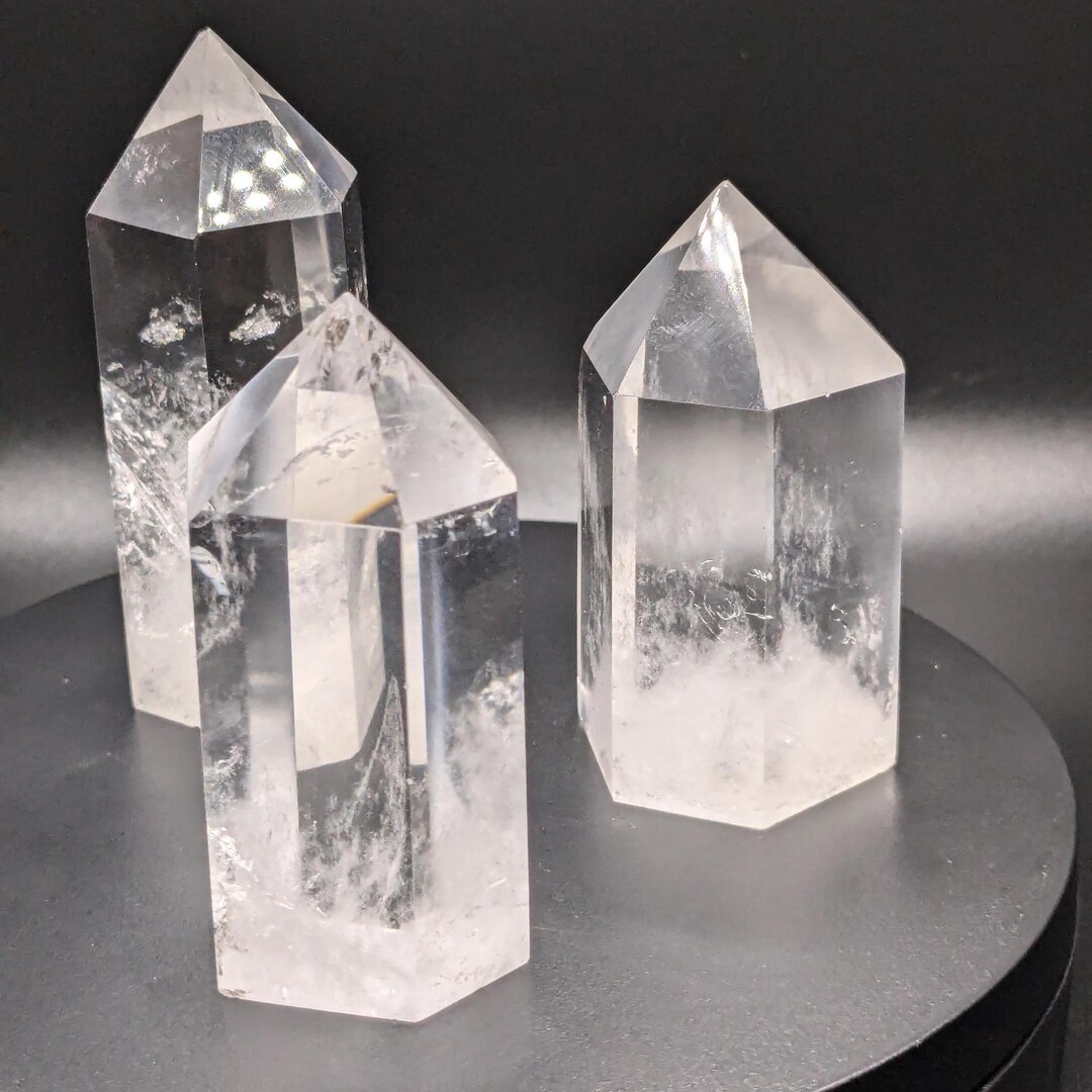 Clear Quartz Crystal Tower | Natural Polished Point for Healing ...