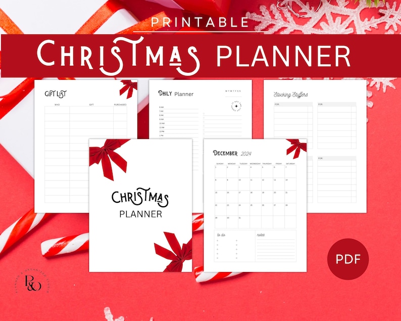 Christmas Planner Printable, Holiday Planner, Budget Planner, Gift ...