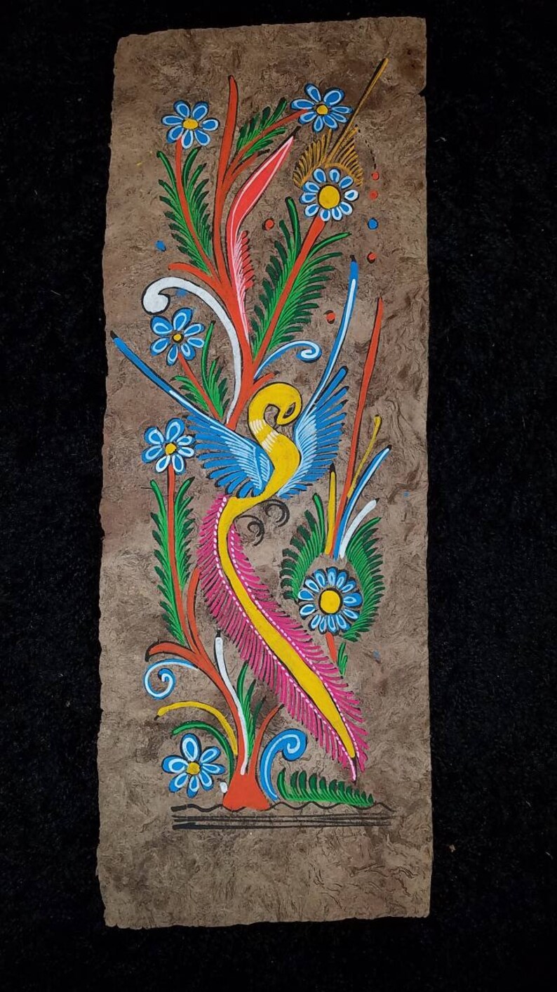 Set of Amate Bark Paintings of Birds Vintage Mexican Folk Art - Etsy