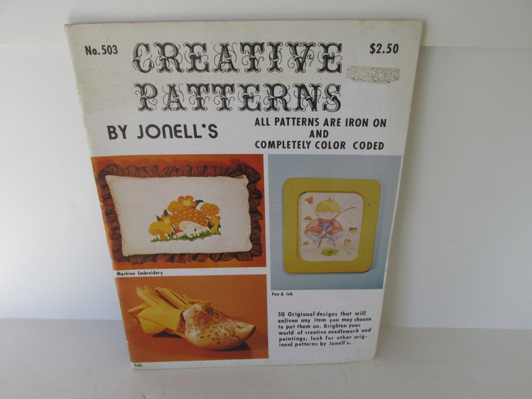Creative Patterns, Iron On, Color Coded Transfers, Embroidery, 50 ...