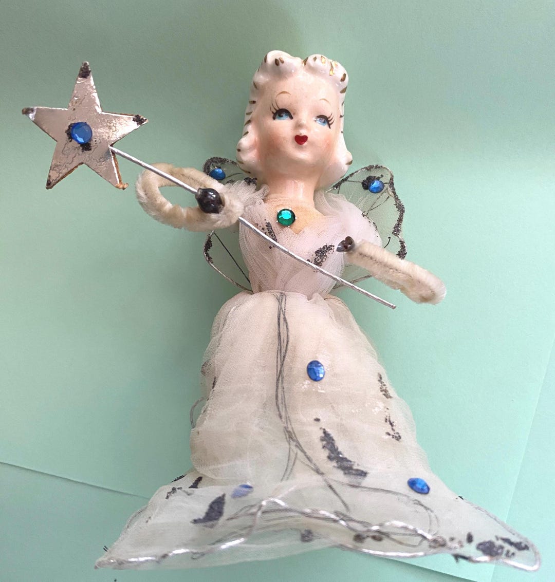 Bisque Fairy, Chenille Pipe Cleaner Arms, 1950s, a Vintage Rarity - Etsy