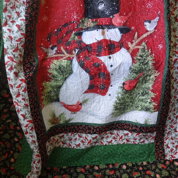 Snowman Quilt - Etsy