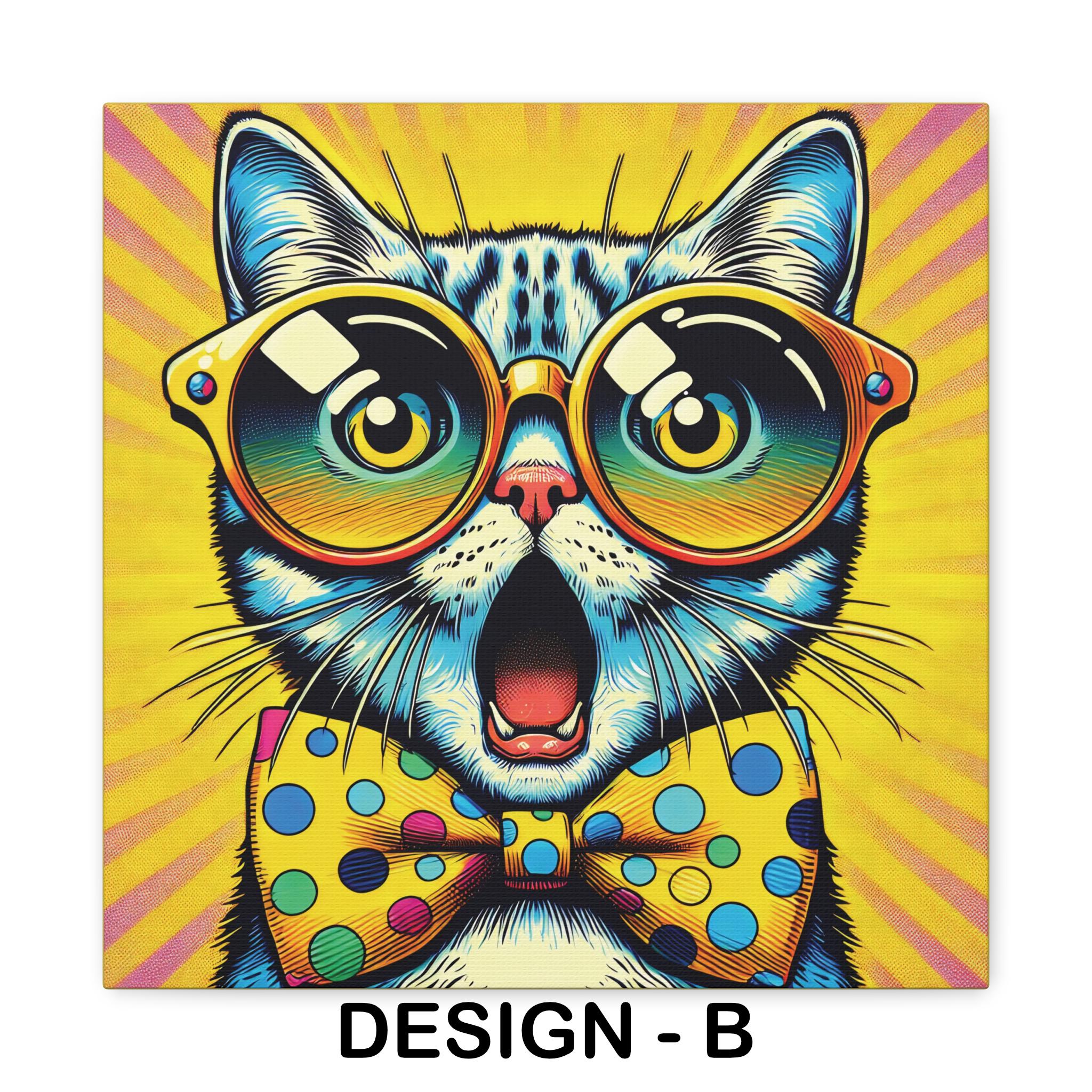 Four Pop Art Cats. Introducing the Cool Cat Pop Art Series Purrfect for ...