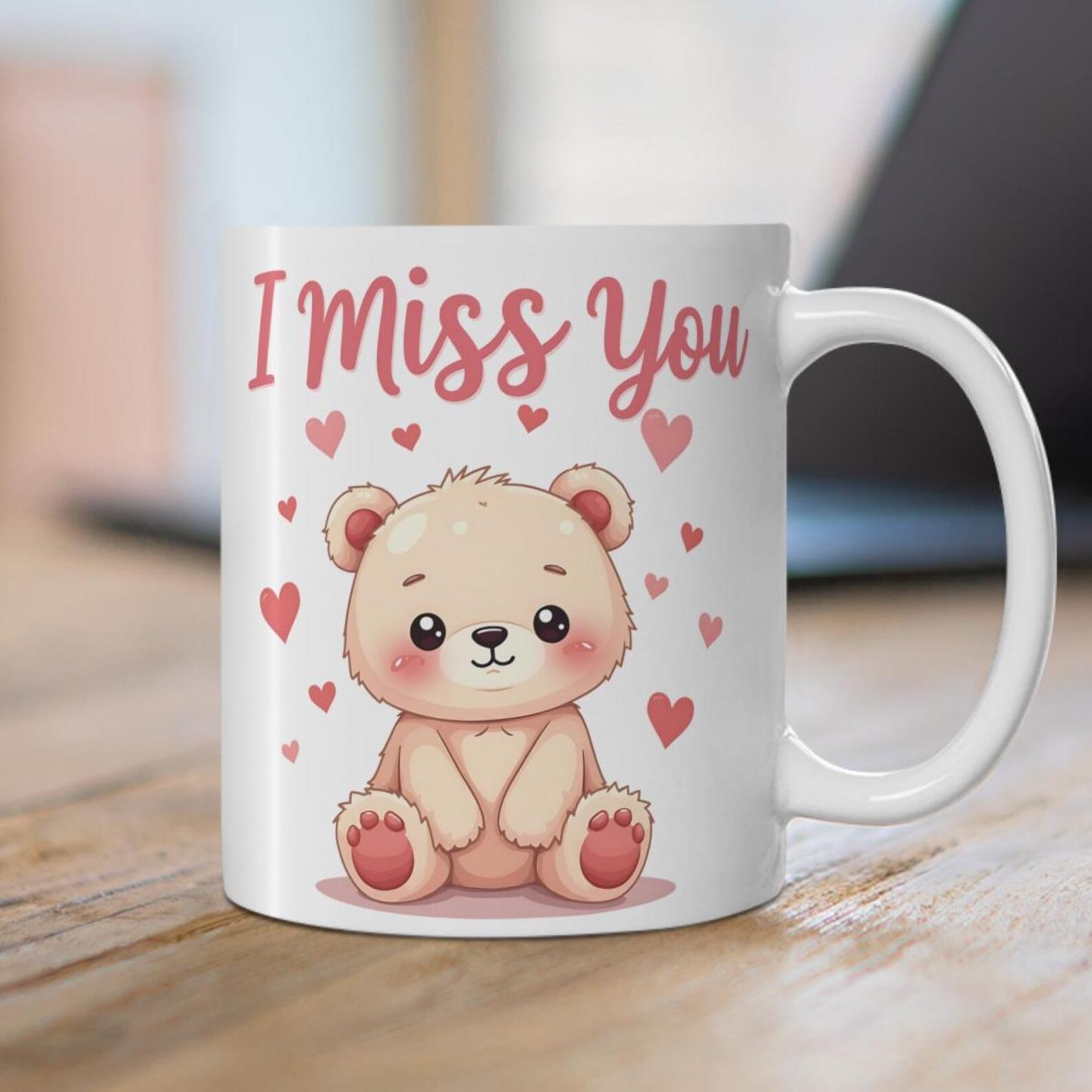 I Miss You Teddy Bear Mug. Let That Special Someone Know How Much You ...