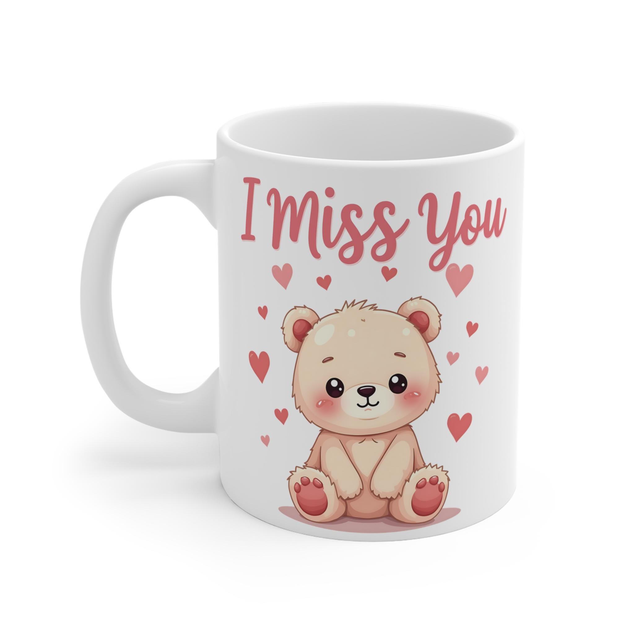 I Miss You Teddy Bear Mug. Let That Special Someone Know How Much You ...