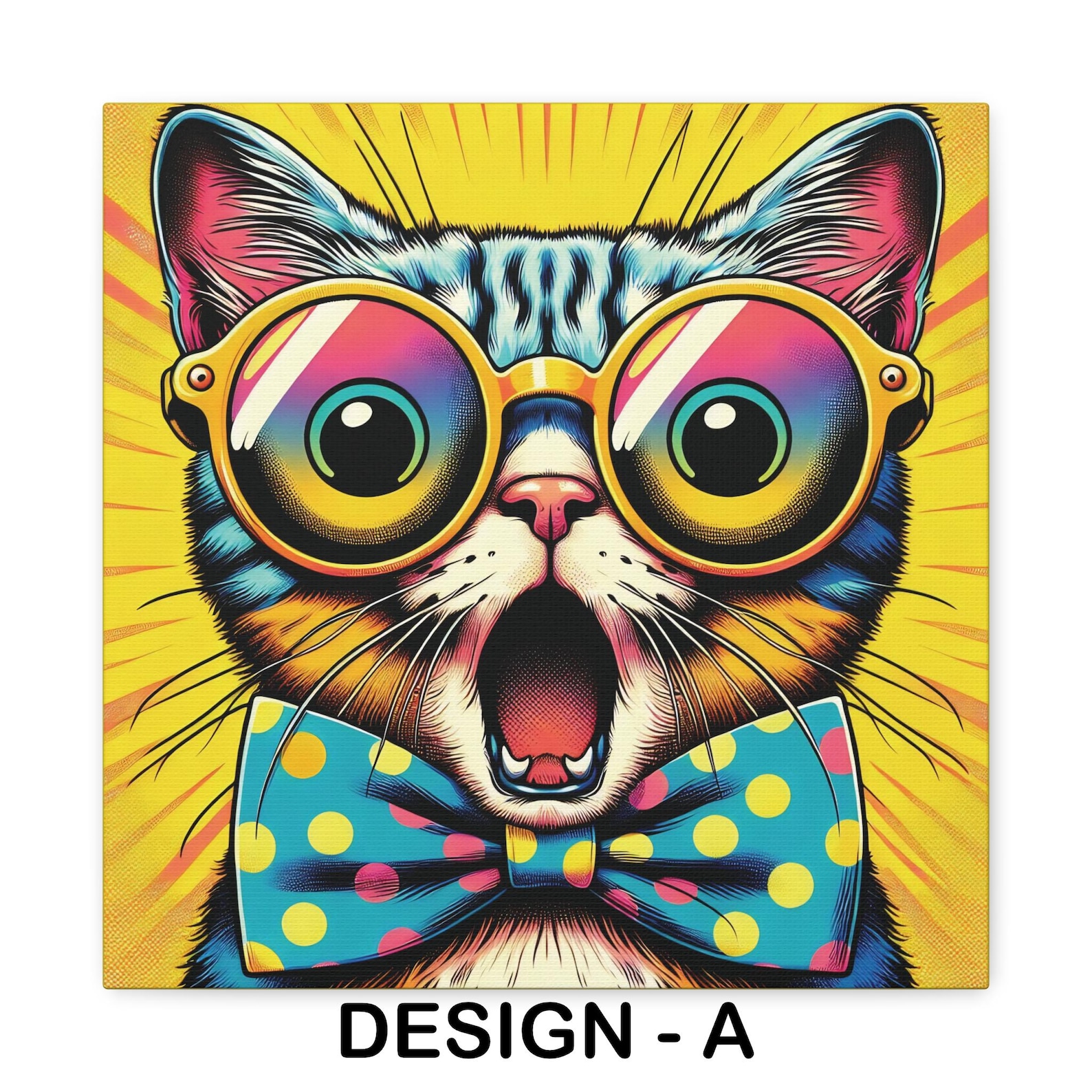 Four Pop Art Cats. Introducing the Cool Cat Pop Art Series Purrfect for ...