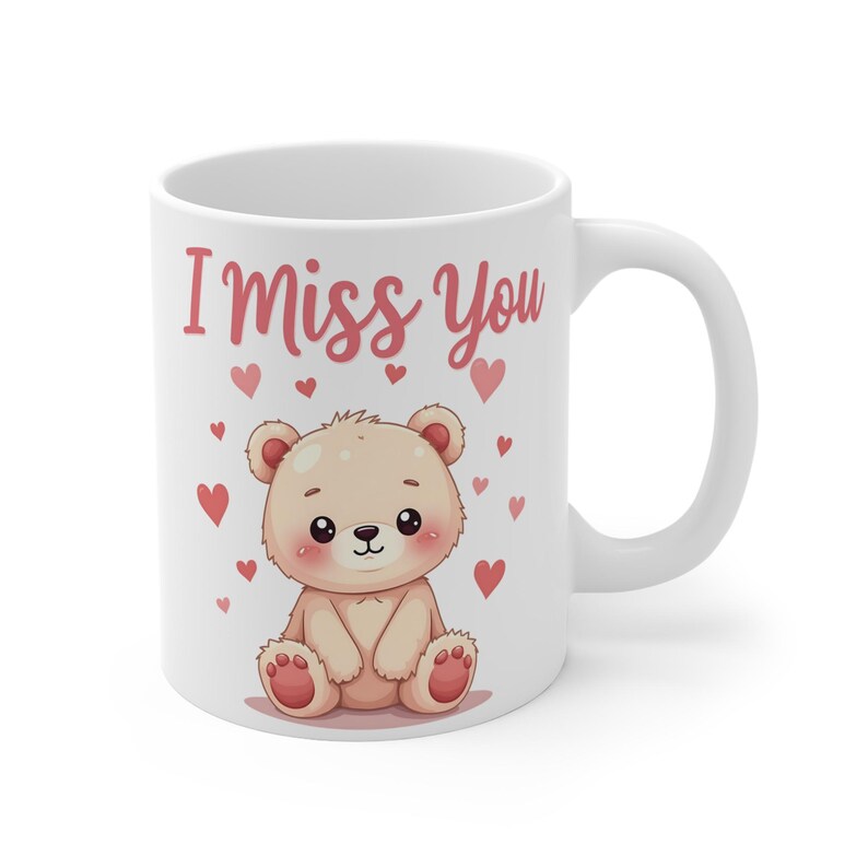 I Miss You Teddy Bear Mug. Let That Special Someone Know How Much You ...