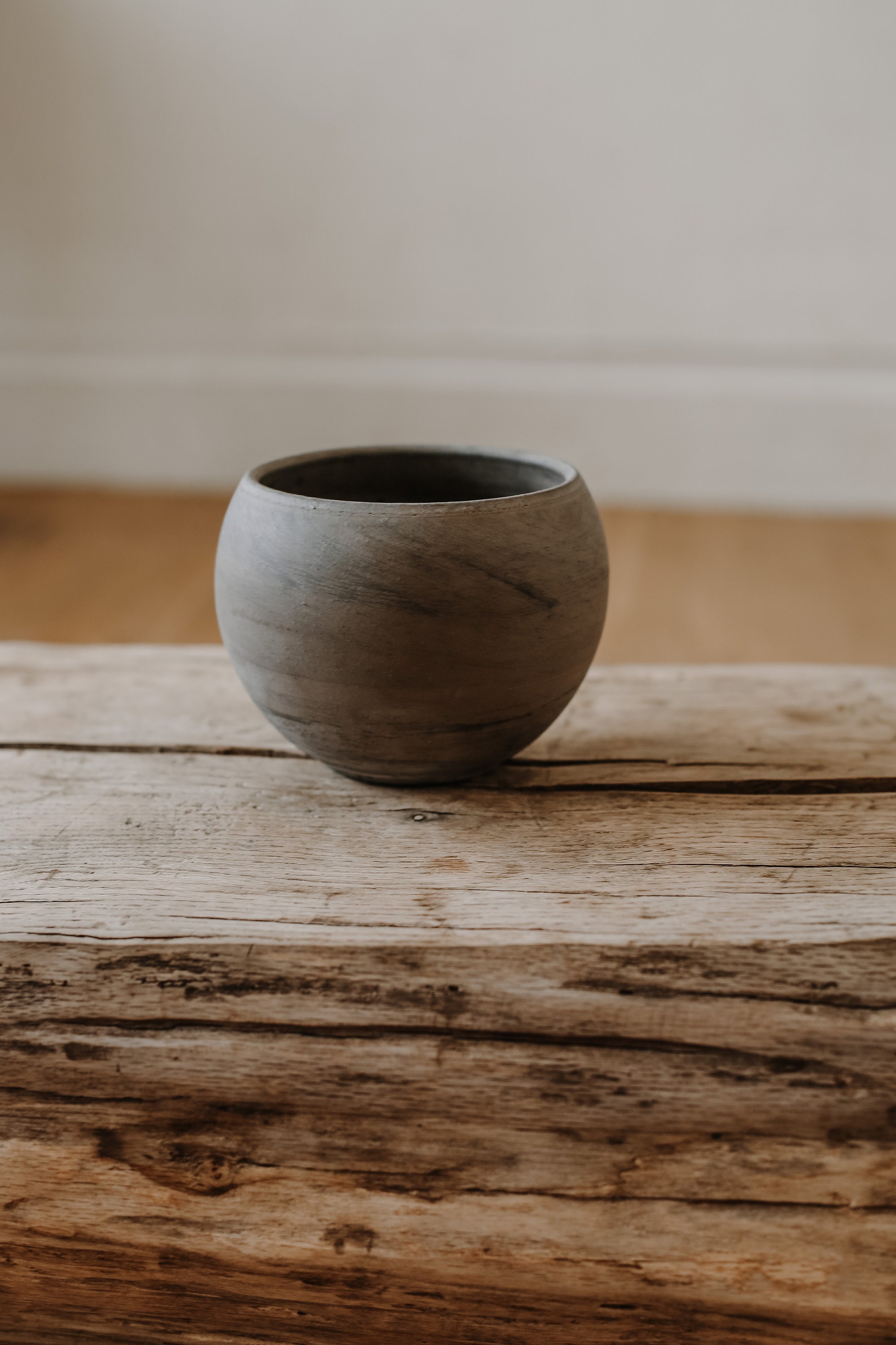 Matte Black Modern Ceramic Clay Bowl Plant Pot - Etsy