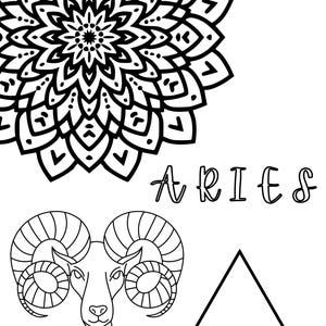 Astrology Coloring Book - PDF Download and Print - Etsy