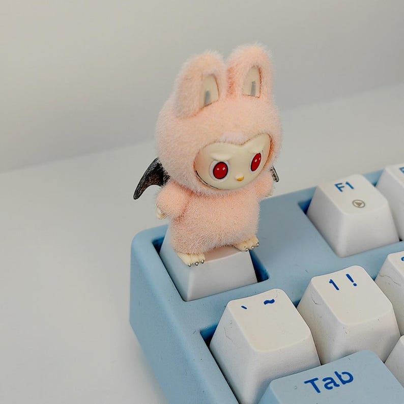 Popmart Keycap Angel Labubu Zimomo - Etsy