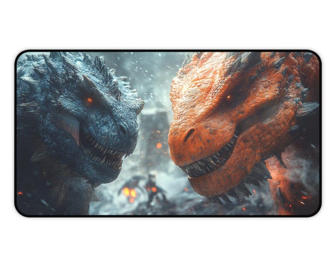 Pixel Art Wizard Desk Mat Neoprene Mouse Pad Gaming Desk Mat Anti-slip ...