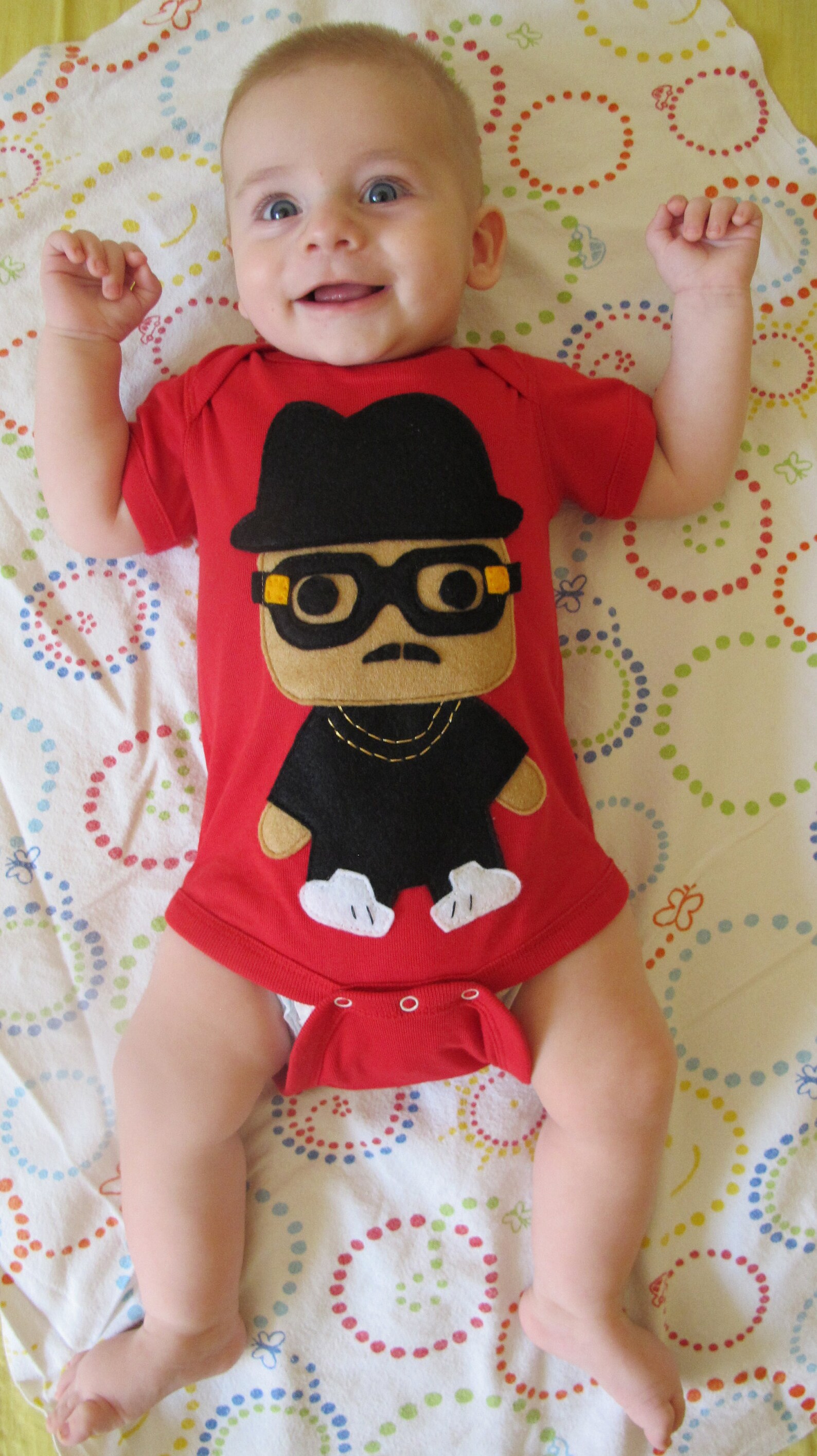 Infant Bodysuit Rad Rapper Tall Hat Red Hip Hop Baby - Etsy