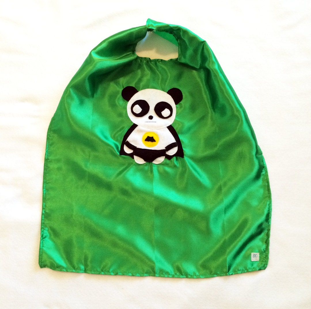 Team Super Animals - Flying Panda Green Cape - Etsy