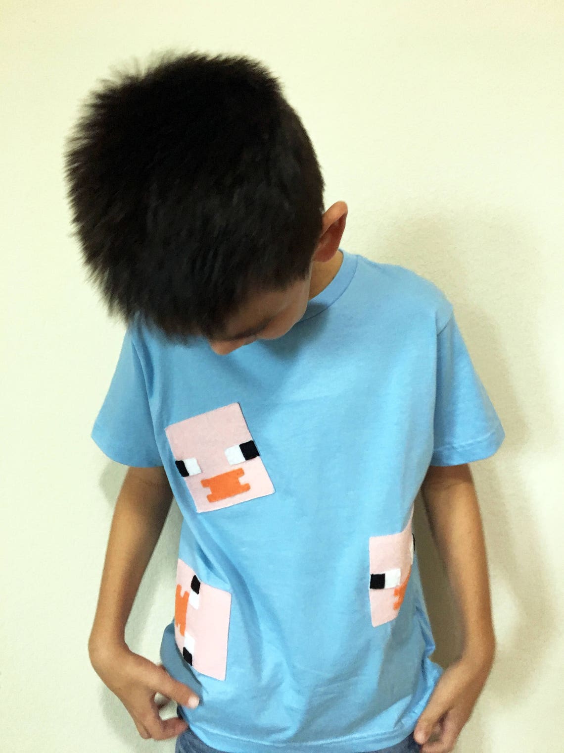 Pig Minecraft Inspired Kids T-shirt Children's | Etsy
