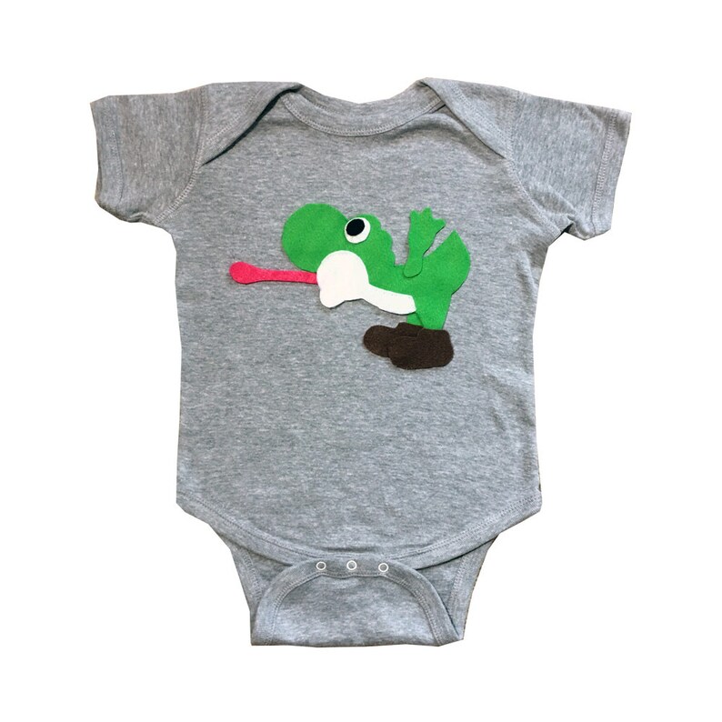 Yoshi Kids Grey Baby Bodysuit Children's Clothing - Etsy