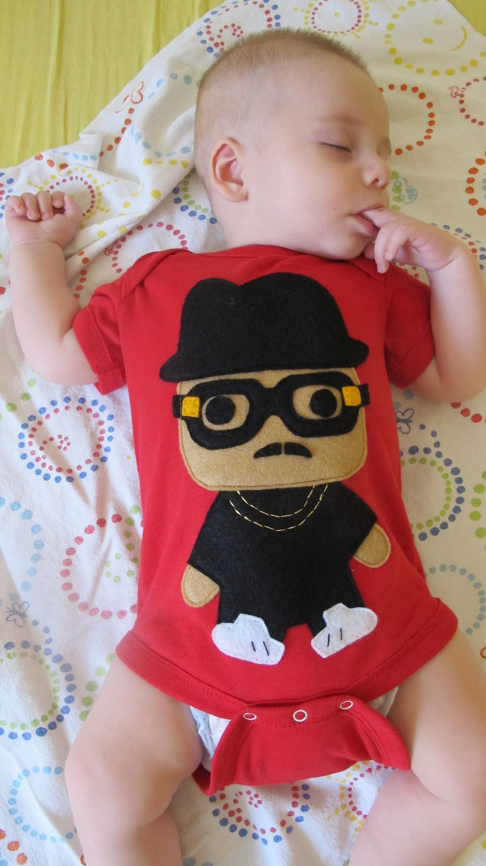 Infant Bodysuit Rad Rapper Tall Hat Red Hip Hop Baby - Etsy