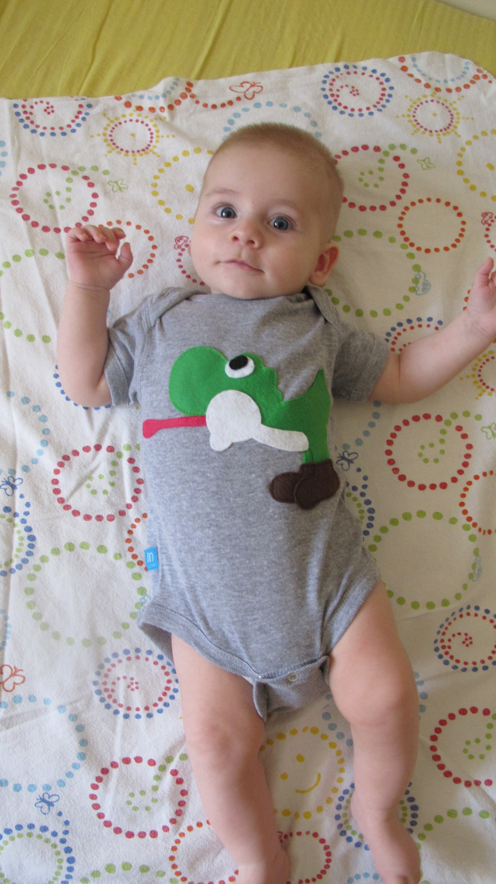 Yoshi Kids Grey Baby Bodysuit Children's Clothing - Etsy