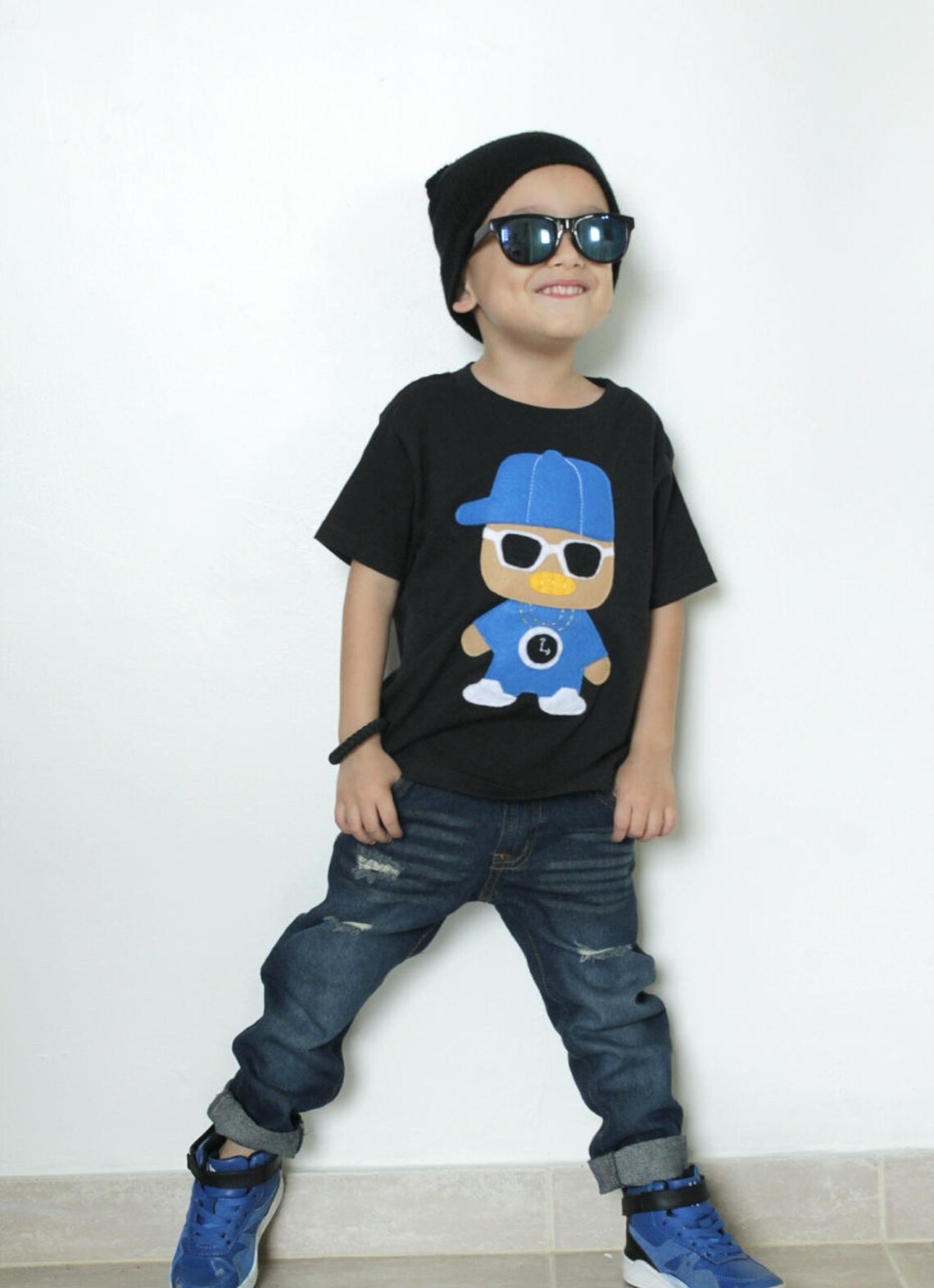 Rad Rapper - Clock - Kids T-shirt [BLACK] - Etsy
