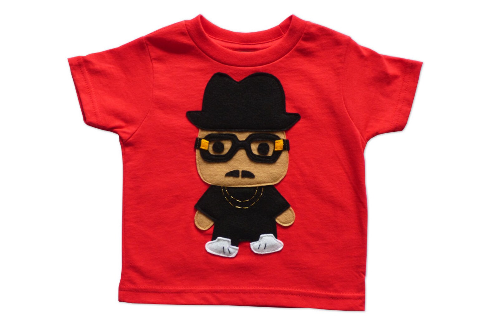 Children's T-shirt Rad Rapper - Tall Hat - Red Hip Hop Kids T-shirt - Etsy