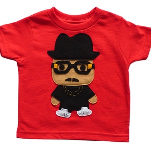 Children's T-shirt Rad Rapper Tall Hat Red Hip Hop - Etsy