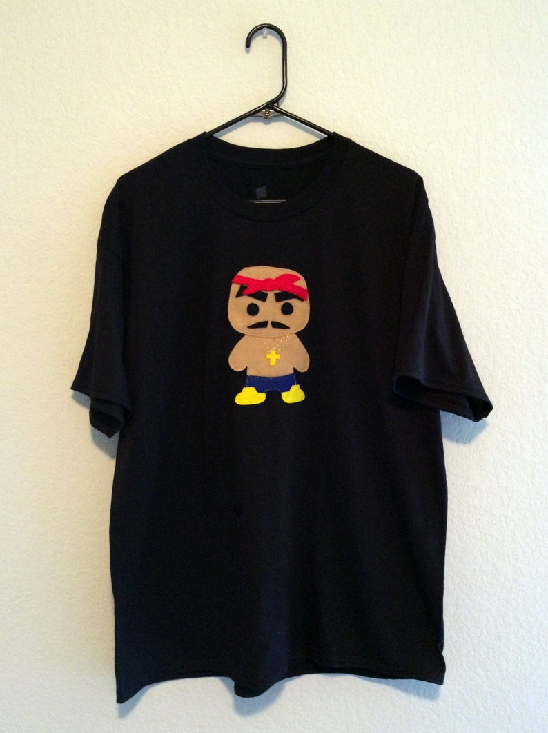 Rad Rapper Red Bandana Men's T-shirt BLACK | Etsy