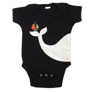 Big Whale and Little Sailboat Infant Bodysuit - Etsy