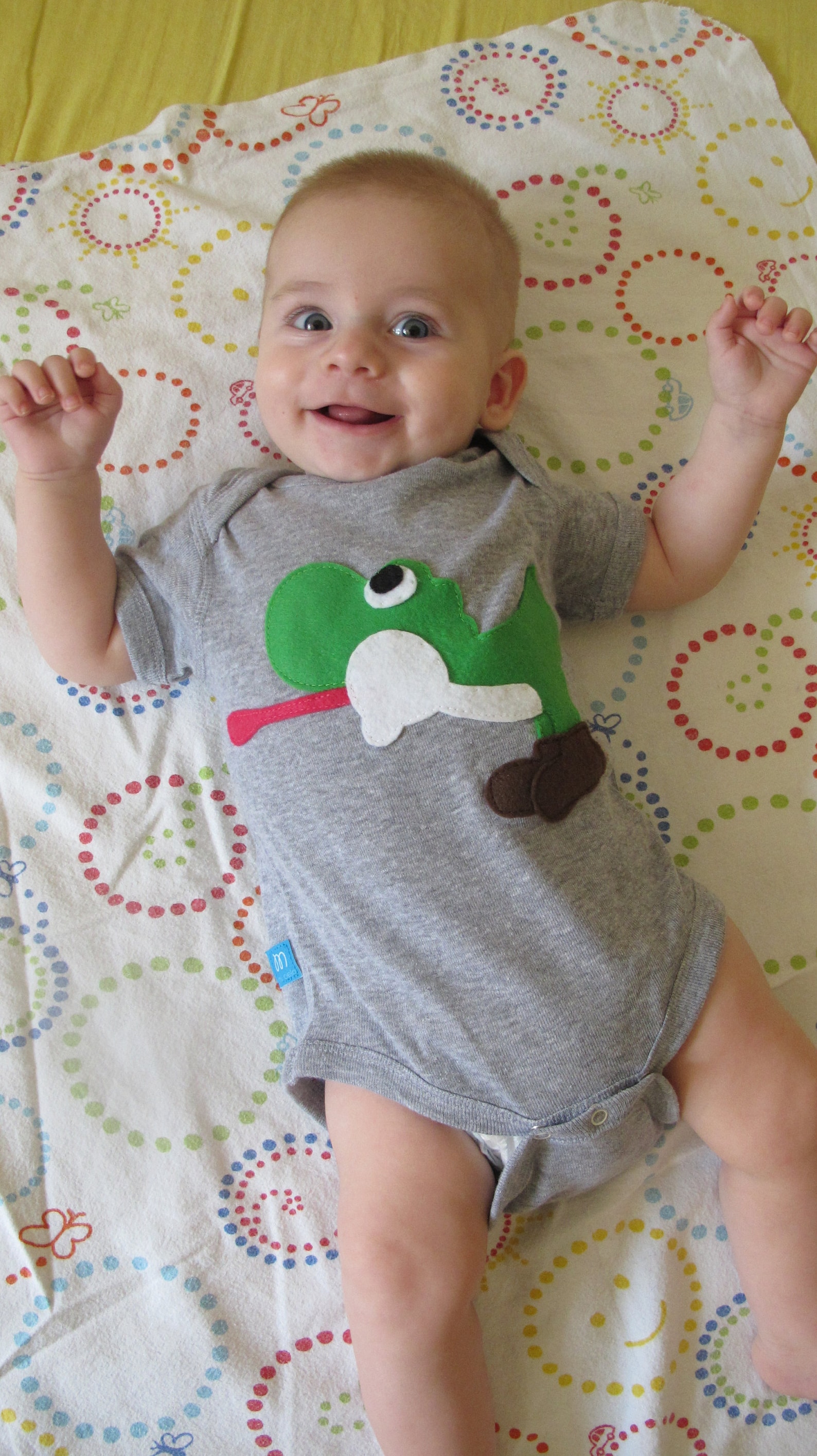 Yoshi Kids Grey Baby Bodysuit Children's Clothing - Etsy
