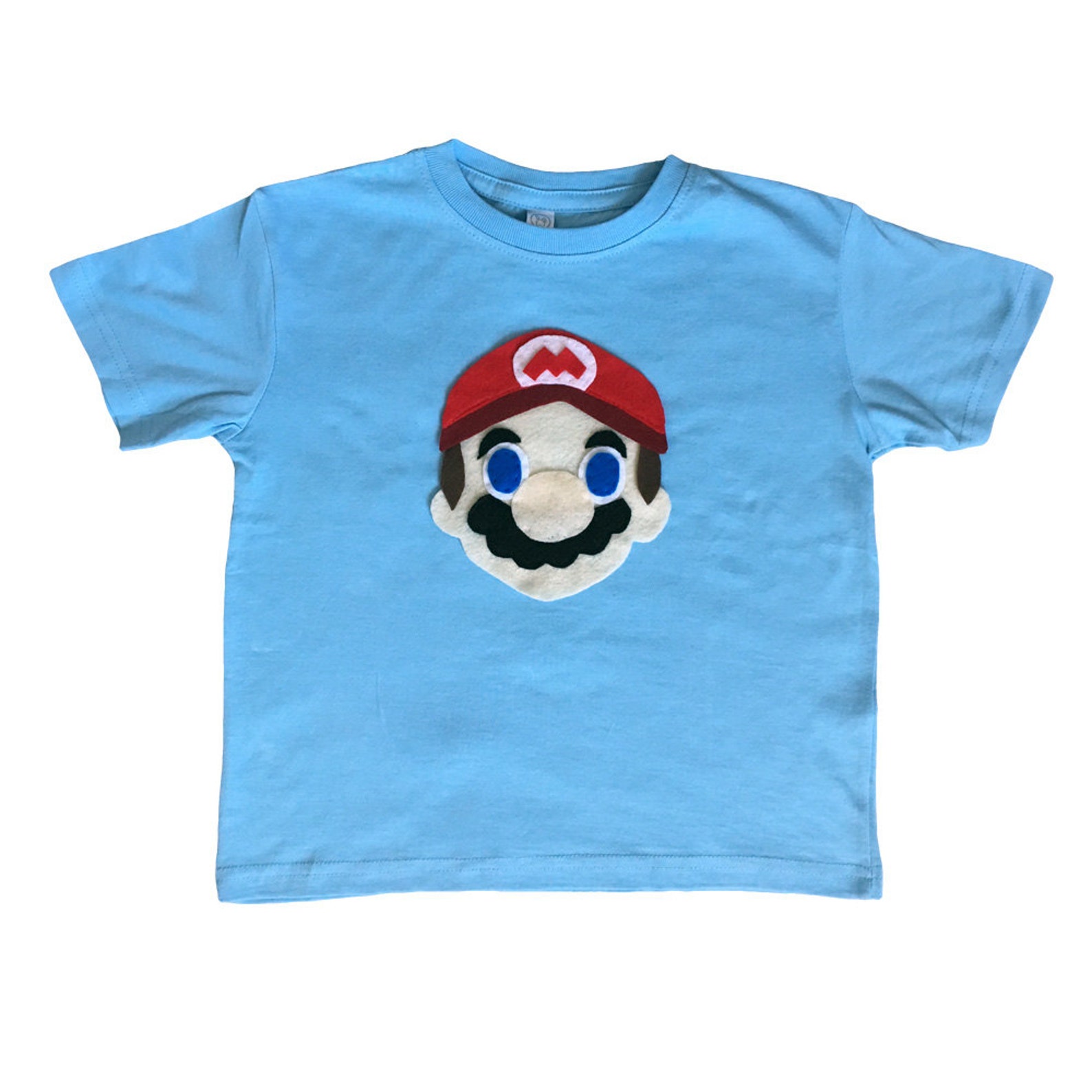 Mario - Kids Light Blue T-shirt - Children's Clothing - Gift - Etsy
