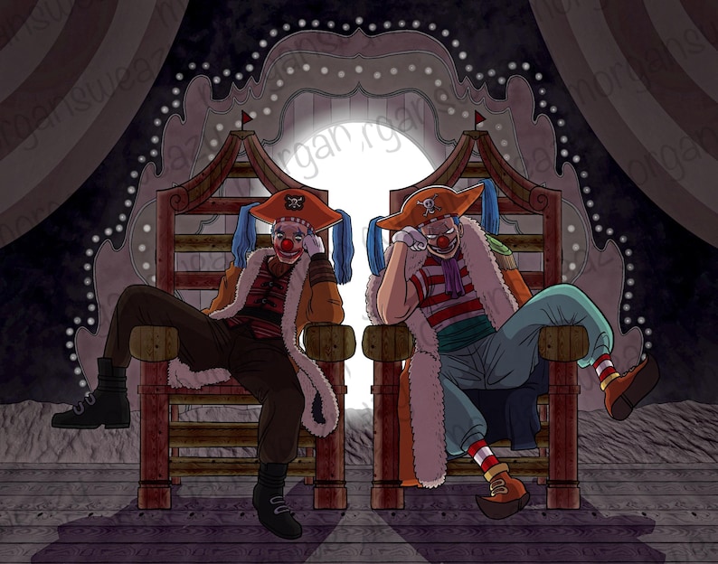 Buggy the Clown Two Buggys Print - Etsy