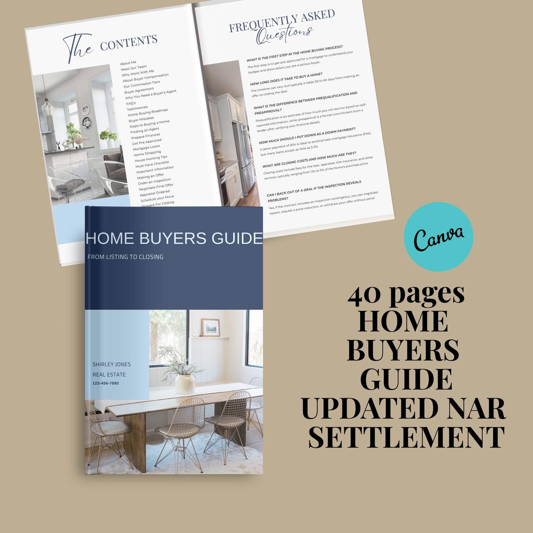 Realtor Buyer Guide, Home Buyers Guide Template, Home Buyers Process ...