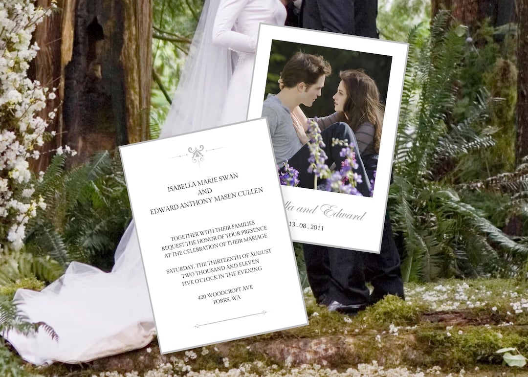 Twilight Wedding Invitation, Twilight Inspired Wedding, Digital ...