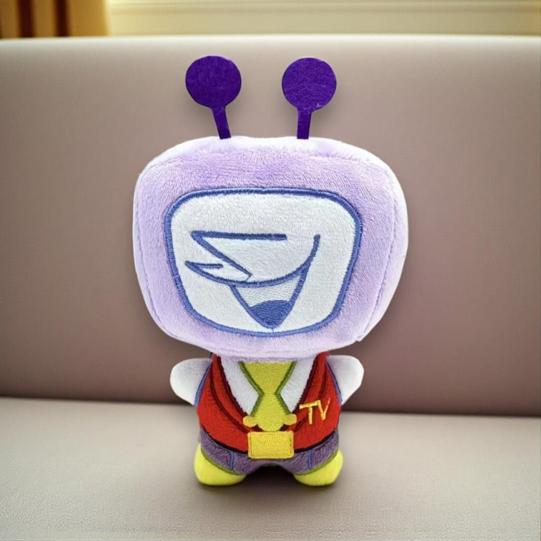 Cute Purple TV Monster Plush Toy, 16cm Soft Stuffed Doll, Plushie Gift ...